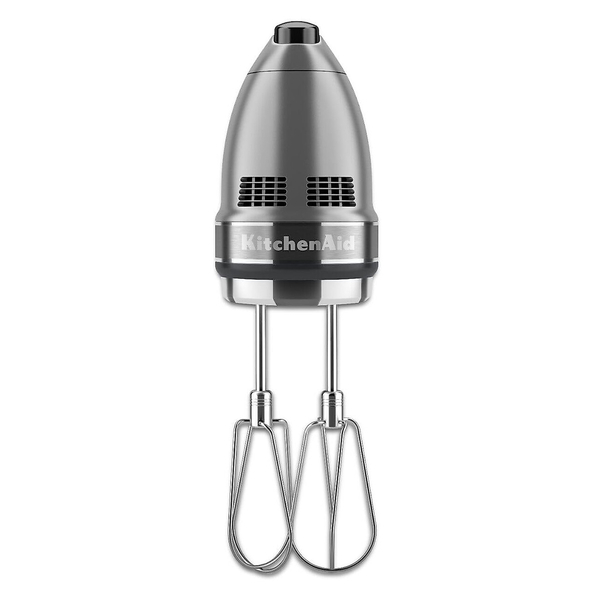 KitchenAid KHM7210CU 7-Speed Digital Hand Mixer with Turbo Beater II Accessories and Pro Whisk - Contour Silver