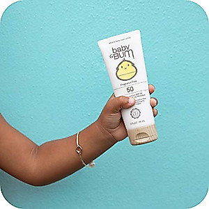 Baby Bum SPF 50 Sunscreen Lotion | Mineral UVA/UVB Face and Body Protection for Sensitive Skin | Fragrance Free | Travel Size | 3 FL OZ