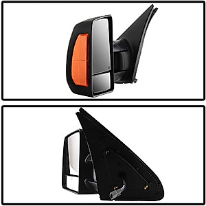ACANII - [Telescoping Power Heat LED Signal Towing Mirrors Driver+Passenger Side For 2008-2017 Toyota Tundra/Sequoia