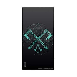 Head Case Designs Officially Licensed Assassin's Creed Dual Axes Valhalla Key Art Matte Vinyl Sticker Gaming Skin Decal Cover Compatible With Xbox Series X Console
