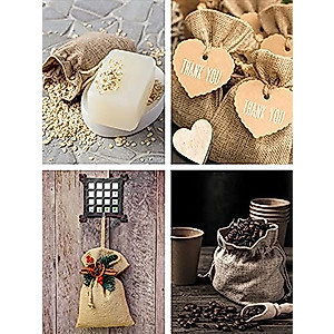 Mandala Crafts Burlap Bags with Drawstring - 7x9 Inches Drawstring Pouch Set - Bulk Rustic Linen Burlap Drawstring Bags for Burlap Gift Bags Wedding Party Coffee Candy Favor Bags 20 PCs