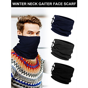 48 Pack Winter Warm Beanie Hat Neck Warmer Set for Men Women Knitted Hat with Winter Touchscreen Gloves Neck Gaiter Warm Sock for Winter Wearing Homeless Care Charity Donation Multicolor