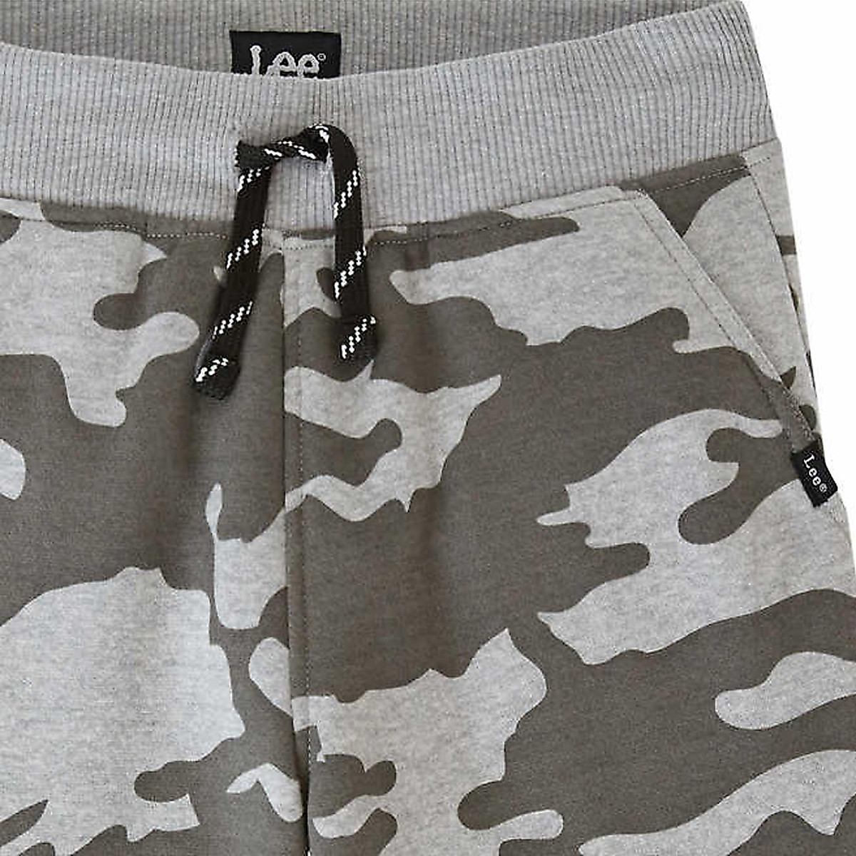 Lee Youth Boys' Sweat Shorts Athletic Casual Jogger Shorts & Pockets, Performance Activewear 3-Pack Age 10 to 12 Years Navy Camo
