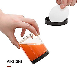 12 Pack, 8 OZ Thick Glass Jars with Lids, Clear Round Candle Jars with 12 Metal Lids & 12 Plastic Lids - Empty Food Storage Containers, Canning Jar For Spice, Powder, Liquid, Sample - Dishwasher Safe