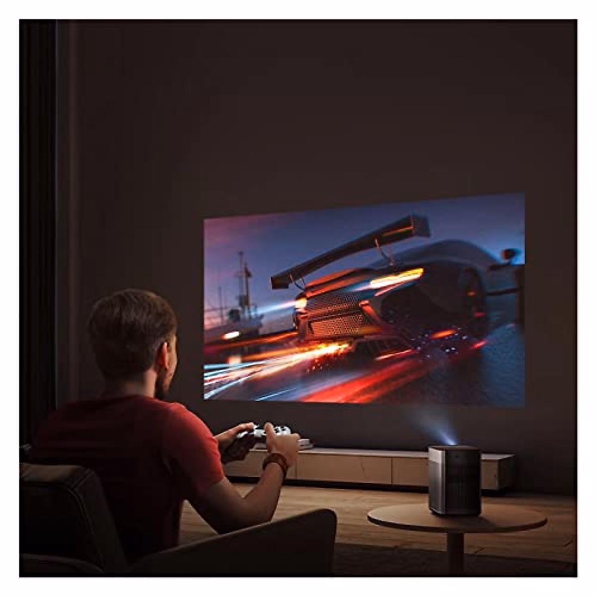 ,Global Vision,True 1080p Portable Projector for Outdoor Movie Night, 900 ANSI Lumen