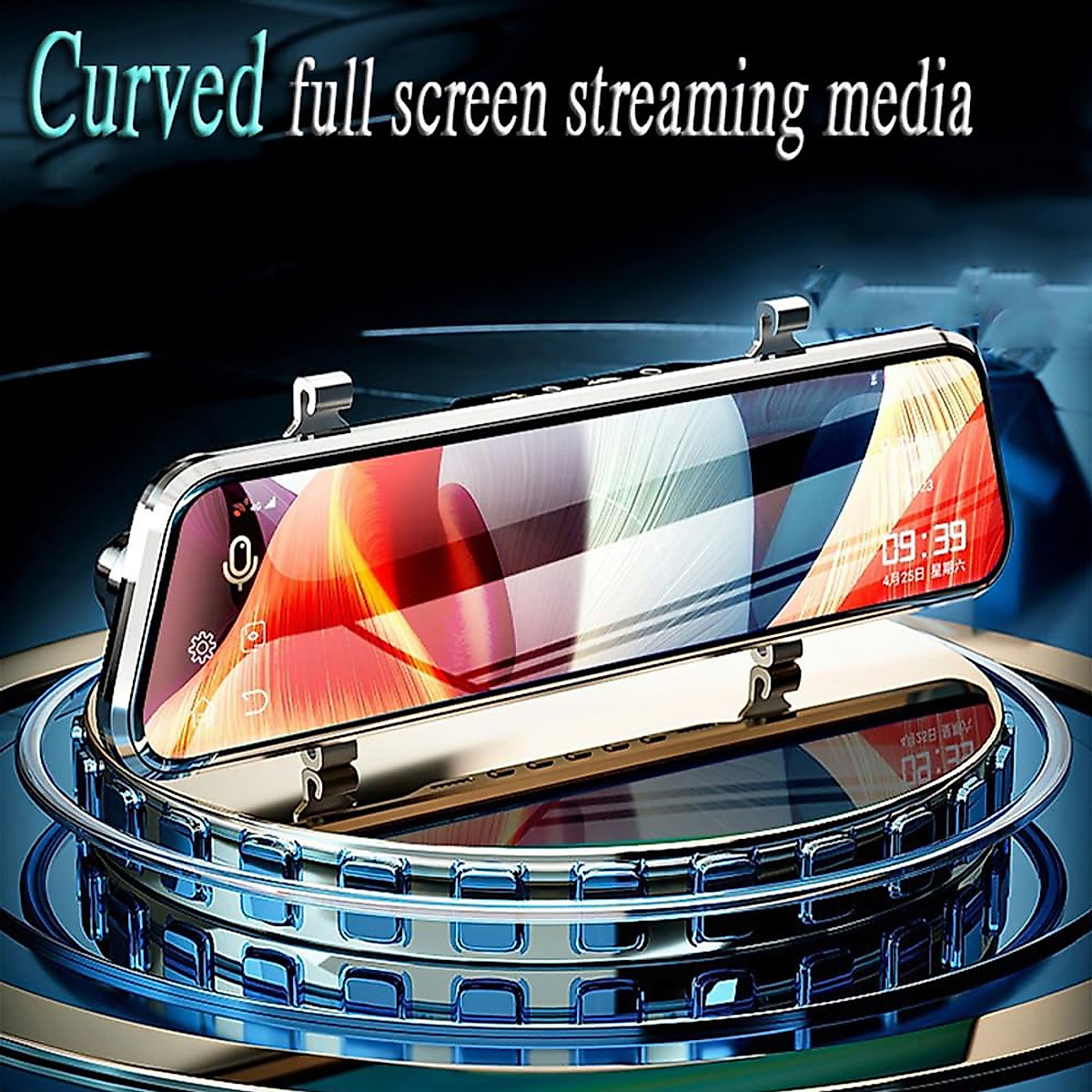 Streaming Media Rearview Mirror Driving Recorder Large Screen HD Front and Rear Dual Recording 12-inch car Camera Parking Monitoring Parking Video car Video Recorder car Recorder