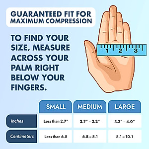Dr. Frederick's Original Grippy Arthritis Gloves for Women & Men - Anti-Slip Compression Gloves for Arthritis Pain Relief - Small