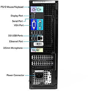 Dell OptiPlex 790 Desktop PC - Intel Core i5-2400 3.1GHz 8GB 1TB DVDRW Windows 10 Pro (Renewed)