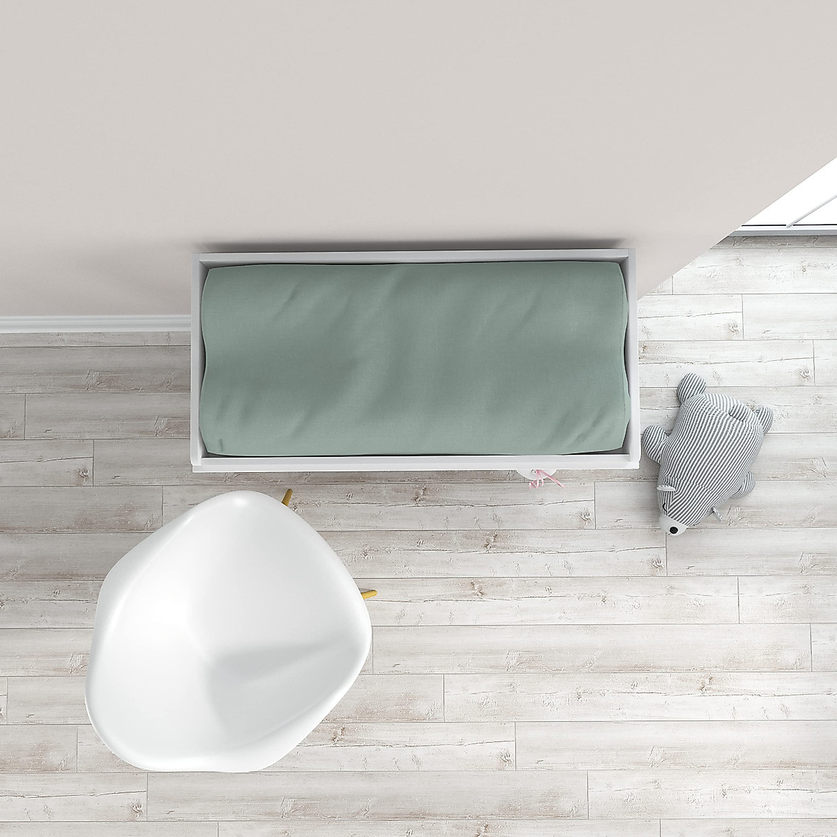 One Kind Premium Bamboo Jersey Baby Changing Pad Cover (Eucalyptus)