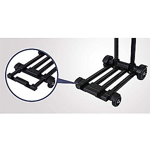 JF-XUAN Cart Foldable Trailer, Black Luggage Trolley Warehouse Truck