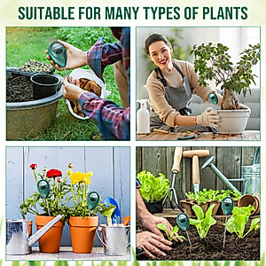 4 Pack Soil Moisture Meter 15.8 Inch Long Probe Deep Use Soil Moisture Meter Sensor Plant Water Meter Soil Tester Test Kit for Garden Yard Lawn Farm Indoor Outdoor Use