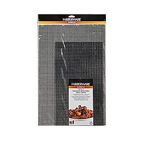 Farberware 5275939 Barbeque Nonstick Slotted Grill Liners, Black