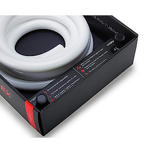 PrimoChill PrimoFlex LRT Custom Watercooling Flexible Tubing -1/2in.ID x 3/4in.OD, 10 feet Bundled with System Prep and Coolant, Made with Premium Materials, Proudly Made in The USA - Crystal Clear