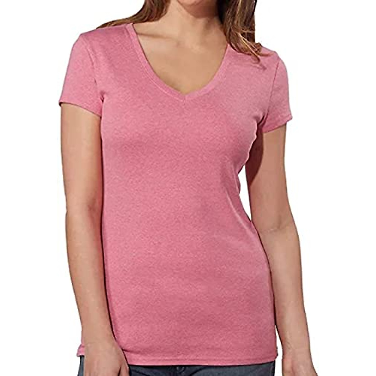 Kirkland Signature Womens V-Neck Tee Pink