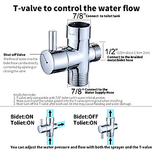 Timewill Handheld Bidet Toilet Sprayer Kit, Baby Cloth Diaper Sprayer for Toilet, Bathroom Muslim Shower, Portable Shower Water Spray Bidet Attachment