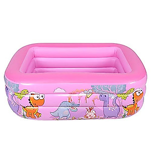 RvSky Garden Supplies Outdoor Portable Cartoon Pattern Inflatable Children Baby Swimming Bathing Pool Tub Supplies