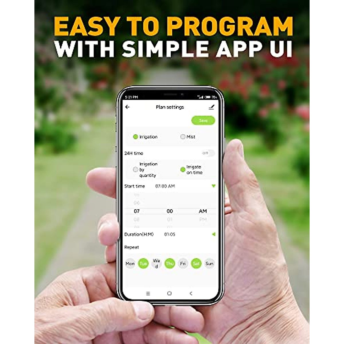 RAINPOINT WiFi Water Timer, Smart Sprinkler Timer Hose Timer WiFi Irrigation Controller, Wireless Watering System Valve, APP & Voice Control, Weather-Based Automatic Rain Delay, Brass Inlet
