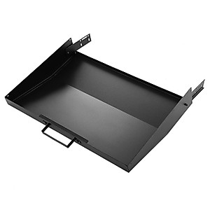 KUAFU Hinged Lid Griddle Cover - Compatible with 28 inch Blackstone Griddle - Black Powder Coated Steel Lid with Grease Collection