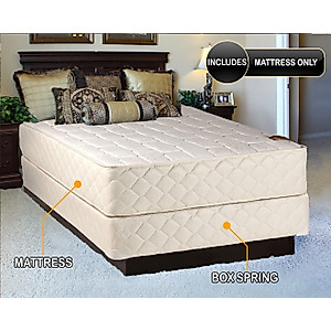 DS Solutions USA Grandeur Deluxe Full XL Medium Firm Two-Sided Mattress Only with Mattress Cover Protector Included - Fully Assembled, Sleep Support, Longlasting Comfort