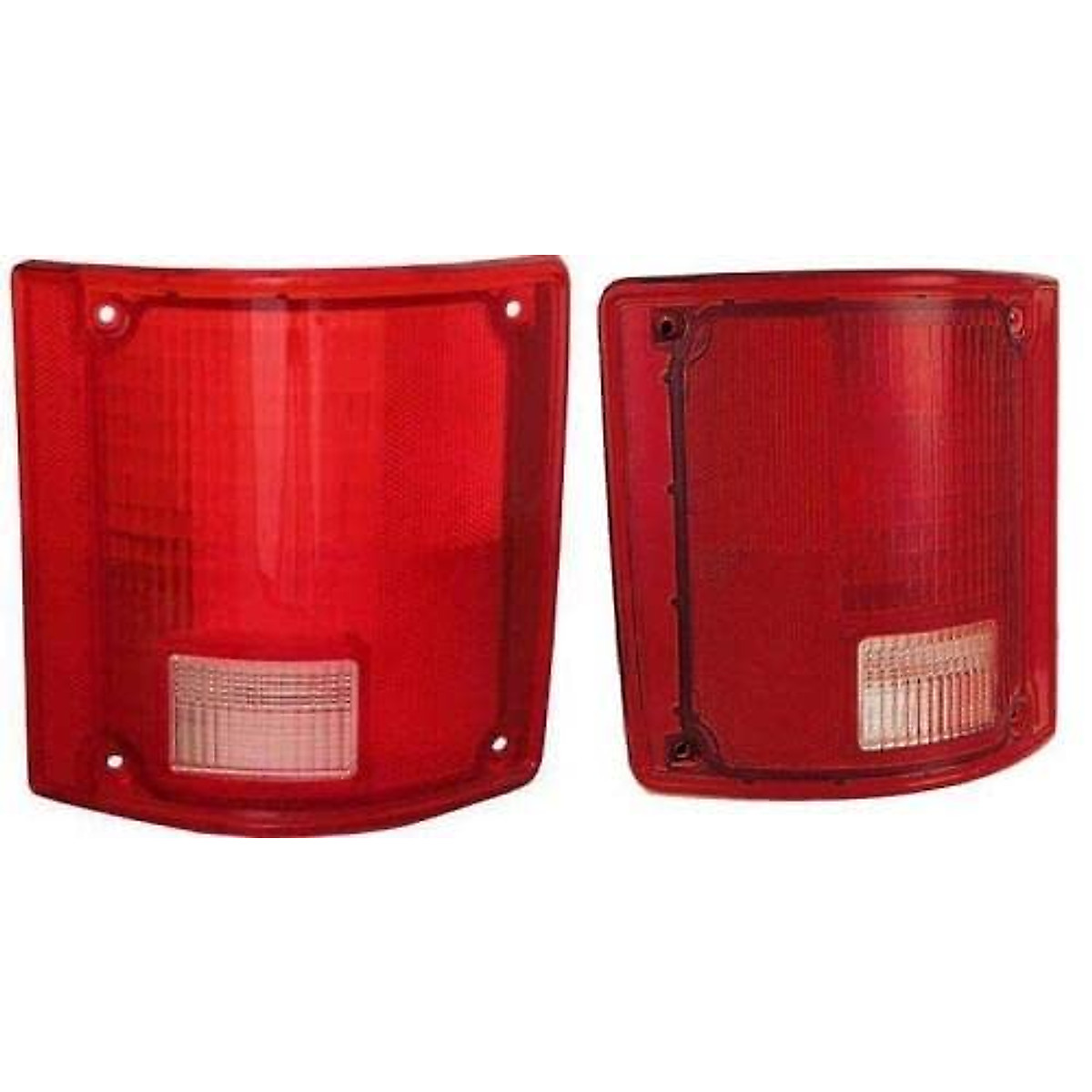 GO-PARTS - Pair/Set - for 1973-1991 Chevrolet (Chevy) K5 Blazer Tail Lights Lens - Left & Right (Driver & Passenger) Side Replacement GM2809111 GM2808111 5965776 5965775 1974 1975 1976 1977 1978