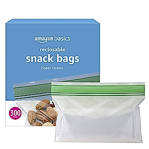 Amazon Basics Snack Storage Bags, 300 Count (Previously Solimo)