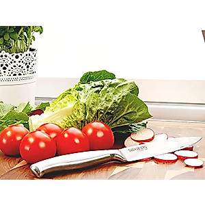 Svensbjerg Modern-Silver Chef Kitchen Knife Set without Block, Chef Knife Set for Cooking, Knife Set for Kitchen, Stainless Steel, Sharp, German Brand | SB-KS101