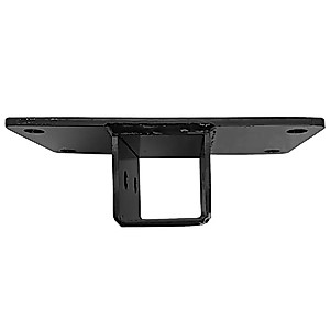 Bolt on Receiver Hitch for Tractor Bucket 2 Inch Receiver with 5/8 inch Center Hole Class 3 Maximum Tow Capacity 6,000 lbs Work Well for Tractor Bucket, RV, UTV, Truck, Black