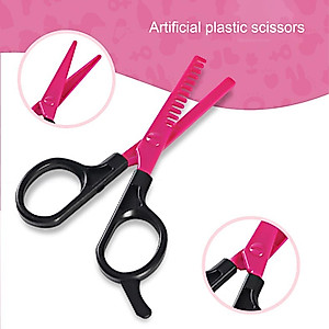 Hair Salon Toys for Girls,17 Pcs Kids Vanity Toddler Girl Toys,Pretend Play Realistic Girl Beauty Salon Playset Hair Styling Set with Toy Hairdryer, Mirror & Other Accessories Toys for Girls 4-6. (A)