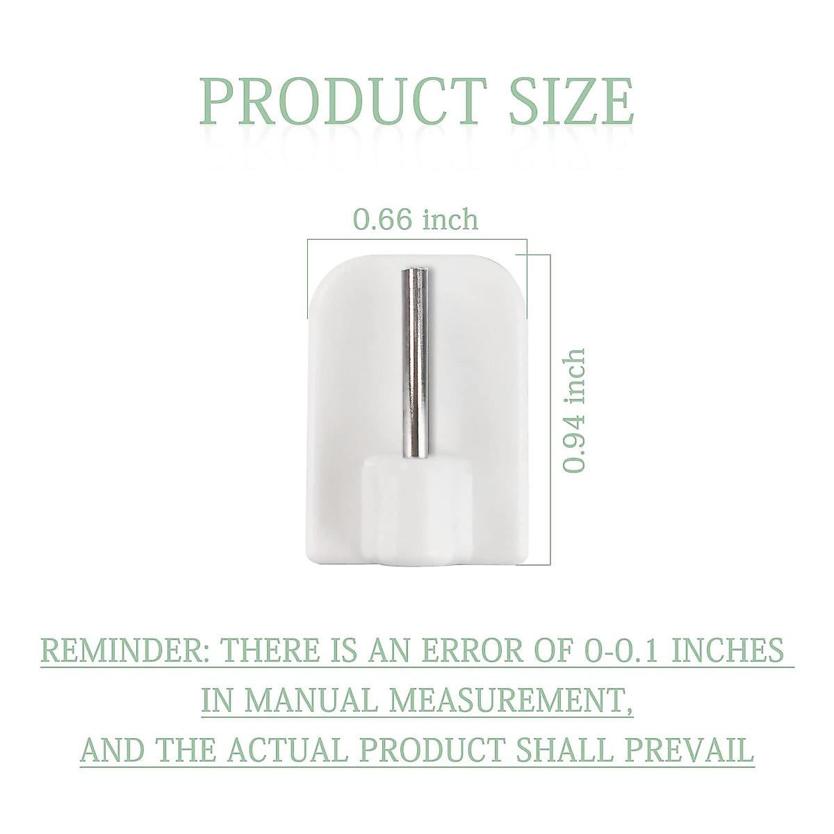 MultiValue Adhesive Hooks, 30 PCS Mini Self Adhesive Over The Door Hooks Wall Mounting Telescopic Rod Hooks Wall Hooks for Hanging Rope Curtain Rod Holder Curtain Hooks for Rod Towel Key (White)