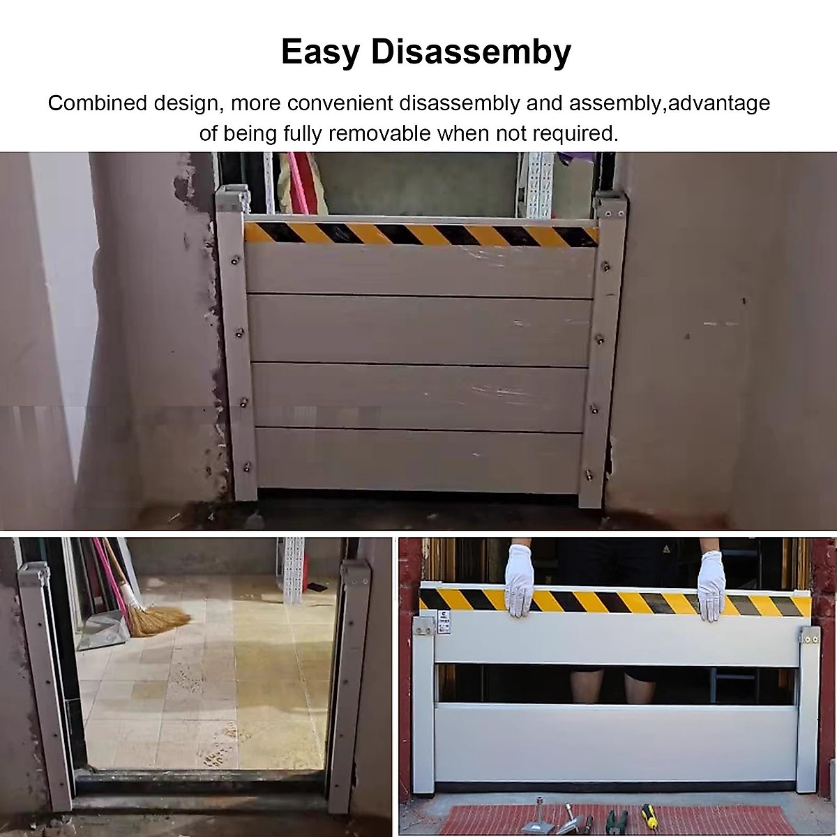 Sliding Glass Doors / Garage/Warehouse Rain Water Barrier, 87 85 83 74 72 67 61 57 39 35 Inch Wide Commercial Reusable Water Dams Barrier, Removable Water Prevention System ( Color : H 7.8in/20cm , Si