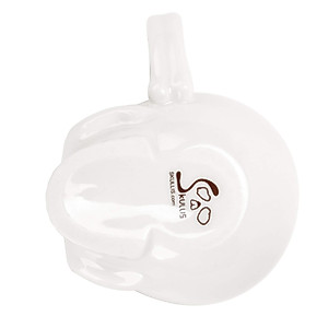 Skullis Porcelain Ceramic Skull Shaped Espresso Coffee Cup 2 OZ for Home and Office Party, Holiday and Birthday Present, Unique, Exclusive.