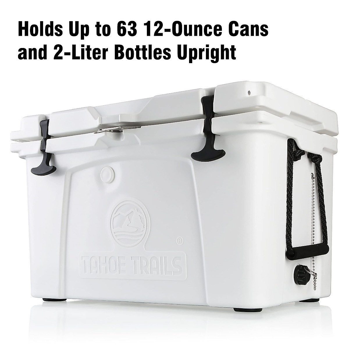 Tahoe Trails 52 Quart Rotomolded Cooler, Hard Cooler Insulated Portable Ice Chest, Suit for BBQ, Camping, Picnic, and Other Outdoor Activities