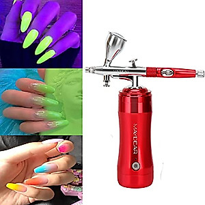 Maydear Airbrush Paint, Professional 6 Colors Acrylic Airbrush Paint Set,Premium Halloween Airbrush Paint Kit for Beginners, Students and Artists -UV