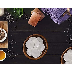 AnnaLisa 100% Pure Combed Cotton Rounds 3 Packs of 80 Hypoallergenic & Absorbing Cotton Pads for Face/Makeup/Nail Polish Removal |240-Piece Italian Round Facial Cleansing|