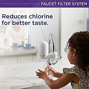 PUR Faucet Mount Water Filtration System, White – Vertical Faucet Mount with 2 Filters for Crisp, Refreshing Water, FM-3333B