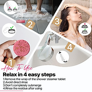 Aromatherapy Shower Steamers Gifts for Mom - Swcandy 8 Pcs Bath Bombs Gifts for Women, Shower Bombs with Essential Oils Relaxation Gifts for Home SPA, Melts for Women Who Has Everything