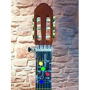 CLASSICAL Guitar Chord Buddy Learning System Teaching Aid with True Tune Clip-on Chromatic Tuner for Nylon-String, Wide-Neck Classic Guitars ChordBuddy Combo