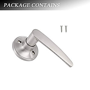 Probrico (1 Pack Door Hardware Dummy Lever Door Handles for Closets,Single Side Individual Door Lever in Satin Nickel