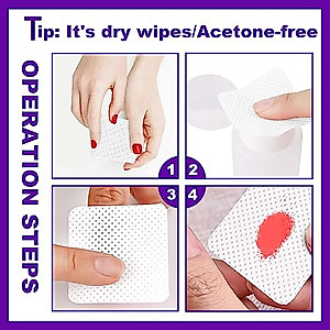Lint Free Nail Wipes INFILILA Nail Polish Remover 540PCS Super Absorbent Soft Nail Pliosh Remover Pads Lint Free Wipes