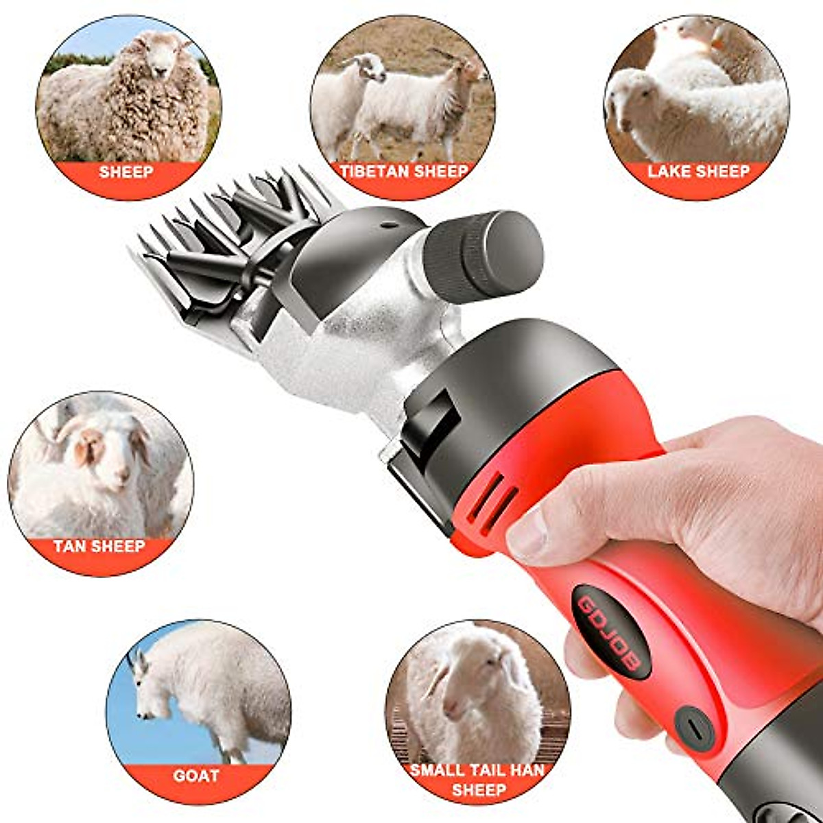 Sheep Shears,500w Professional Sheep Shearing Clippers, Pet Farm Supplies for Shaving Fur Wool in Sheep, Goats, Cattle, Farm Livestock Pet