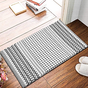 Kitchen Mat Cushioned Anti-Fatigue Kitchen Rug, Waterproof Non-Slip Kitchen Mats and Rugs Heavy Duty Comfort Foam Rug for Kitchen, Floor Home, Office, Sink, Laundry (Grey Box, 18''x30'')