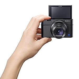 Sony RX100 III 20.1 MP Premium Compact Digital Camera w/1-inch Sensor and 24-70mm F1.8-2.8 ZEISS Zoom Lens (DSCRX100M3/B), 6in l x 4.65in w x 2.93in h, Black