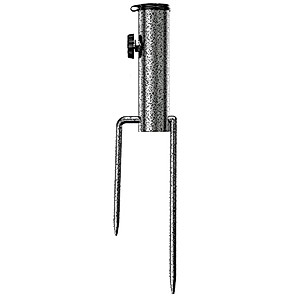 weallbuy Beach Umbrella Sand Anchor, Portable Umbrella Metal Stand with Anchor for Patio/Beach/Parasol/Garden/Fishing, Adjustable Holder Stand for 0.9-1.2 Inch Umbrella (1)