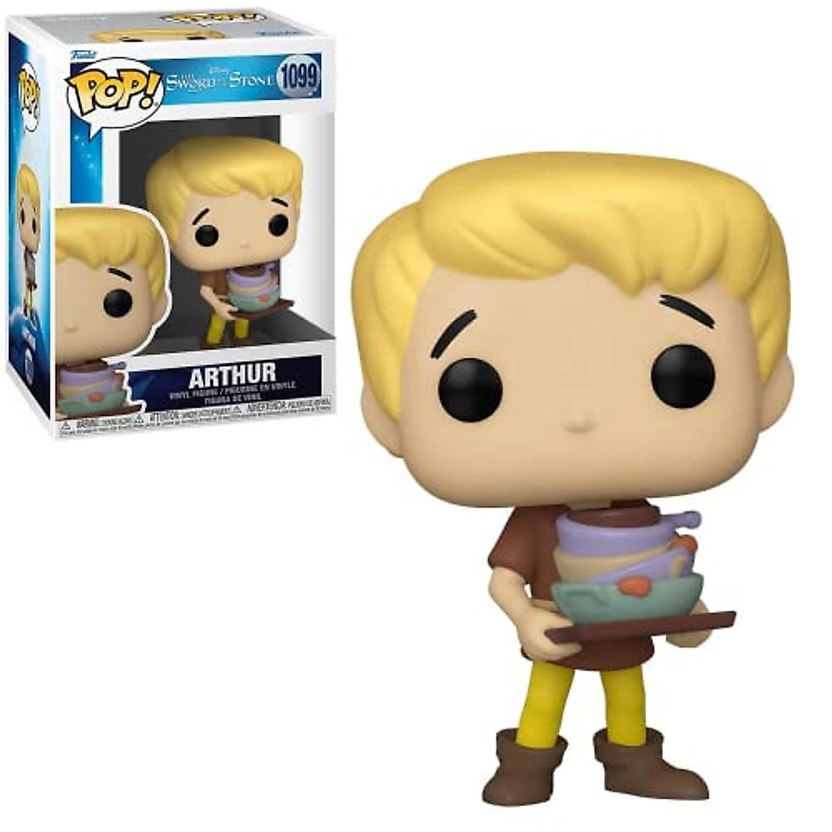 Funko POP Disney: Sword in The Stone - Arthur [Wart] Pop! Vinyl Figure (Bundled with Compatible Pop Box Protector Case), Multicolored, 3.75 inches
