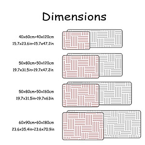 JasmineM Kitchen Rugs and Mats Washable, Wild Marble Red Texture Non-Skid Absorbent Kitchen Rugs Set of 2, Durable Kitchen Mat for Kitchen Floors, Offices, Sink, Laundry, Abstract Pattern