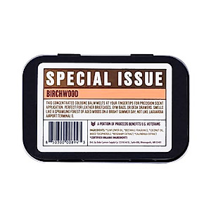 Duke Cannon Supply Co. Solid Cologne - Men's Concentrated Balm, 1.5 oz. (Birchwood)