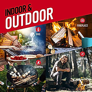 Fire Valley Wooden Firestarter Sticks - Pack of 21 Fire Starter Squares for Indoor Fireplace, Campfires, Grill & BBQ, Outdoor Firepit, Wood Stoves (Natural Pine Wood)