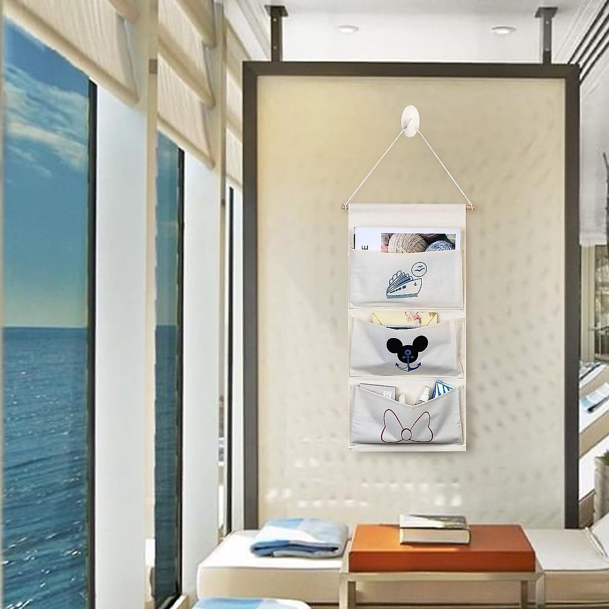 2024 Cruise Essential Fish Extender Gift Hanger 3-pockets Gift Exchange FE Holders Hanging Shelves (White)