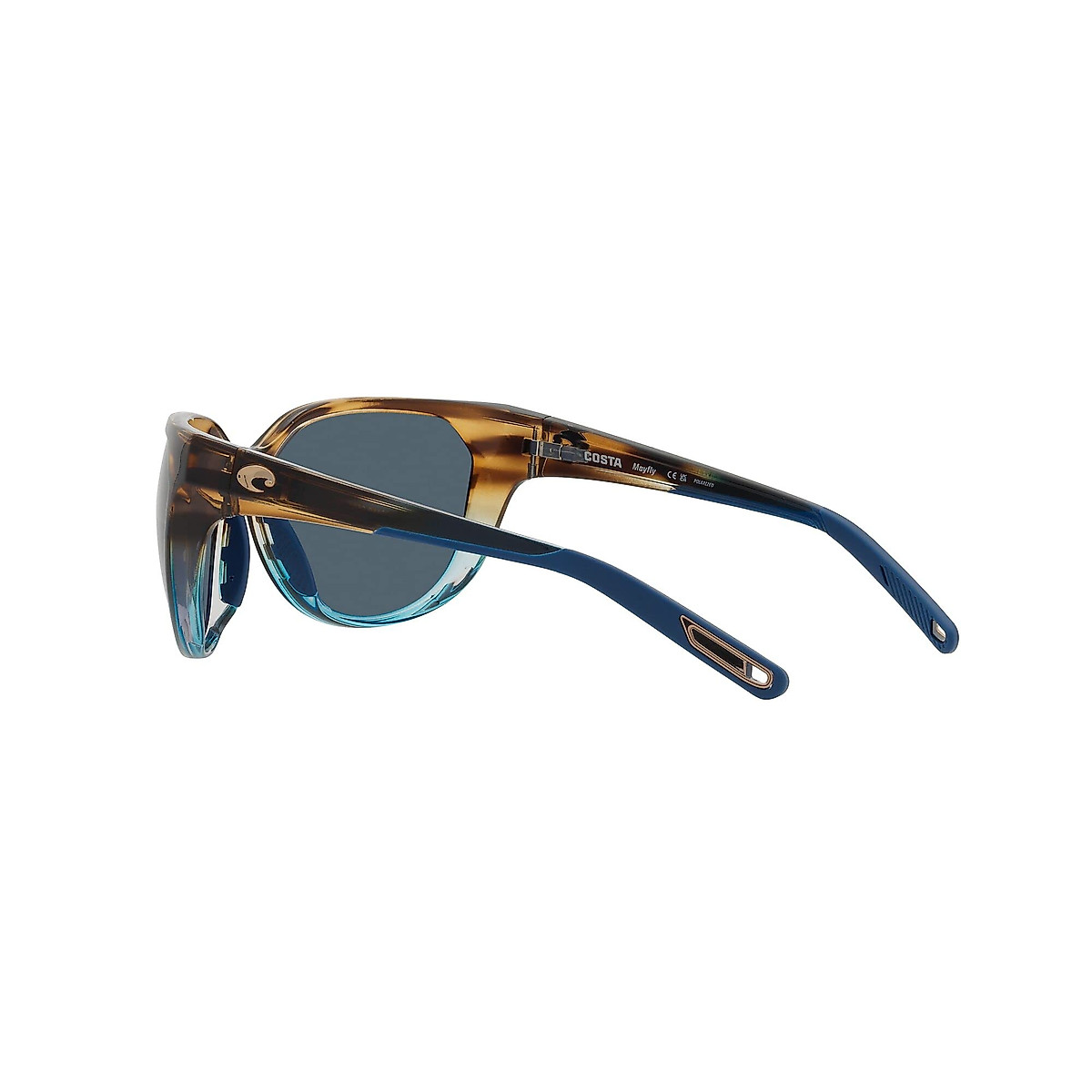 Costa Del Mar Womens Mayfly Round Sunglasses, Wahoo/Grey Polarized 580P, 58 mm