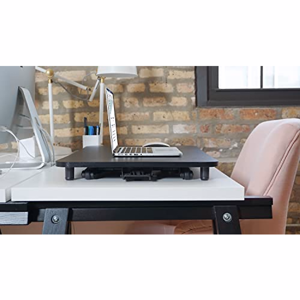 Victor Adjustable Laptop Standing Desk, 29”x18.5, Black